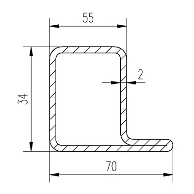 Jekl praporkový L 70/34/55/2 | Kondor s.r.o.