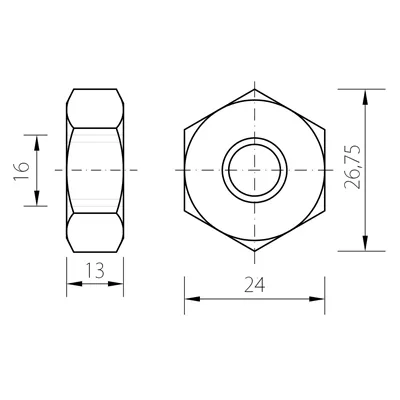 DIN 934 A2 M16 matice přesná nerez | Kondor s.r.o.